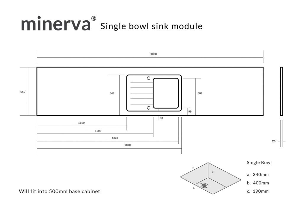 sink modules - Minerva Work Surfaces
